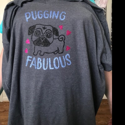 Pugging Fabulous, Cute Fun Funny Quirky Pug Dog Pet Lover Digital Cut ...