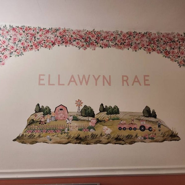 Toy Box Sticker, Boho Woodland Animals, Vinyl Furniture Stickers, 5 ...