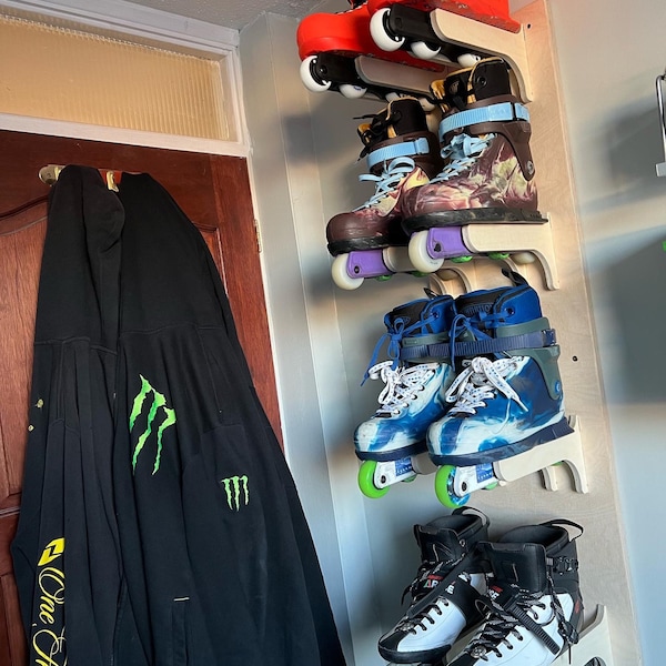 Inline / Roller Skate Rack. Holds 4 Pairs - Etsy