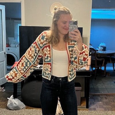 Crochet Daisy Granny Square Pillow PATTERN - Etsy