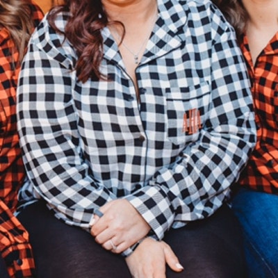 Buffalo Plaid Bridesmaid Pajamas, Holiday Pajamas, Red Checks Christmas ...