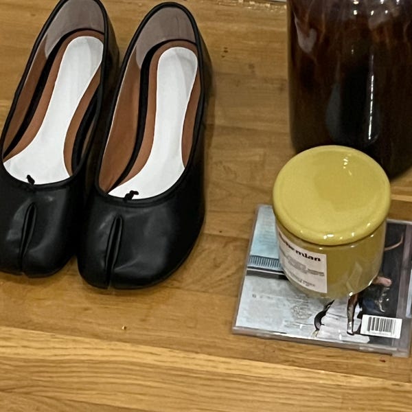 Eco Friendly Tabi Leather Ballet Flats, Tabi Shoes for Women, Faux ...