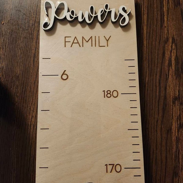 Family Growth Chart Height Chart for Kids Growth Chart Personalized ...