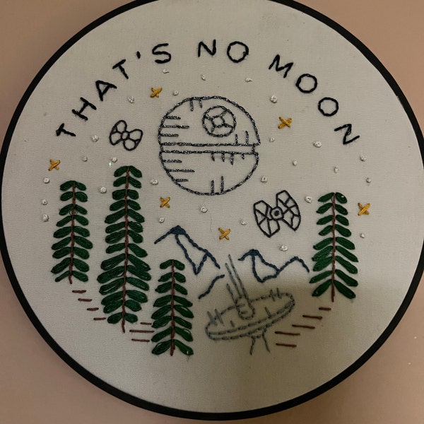 PDF PATTERN - Star Wars Death Star Embroidery - Etsy