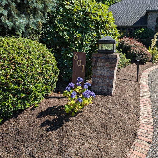 Oak Knoll Yard Sign, 4h Numbers, Vertical, Sign on Stakes, Address ...