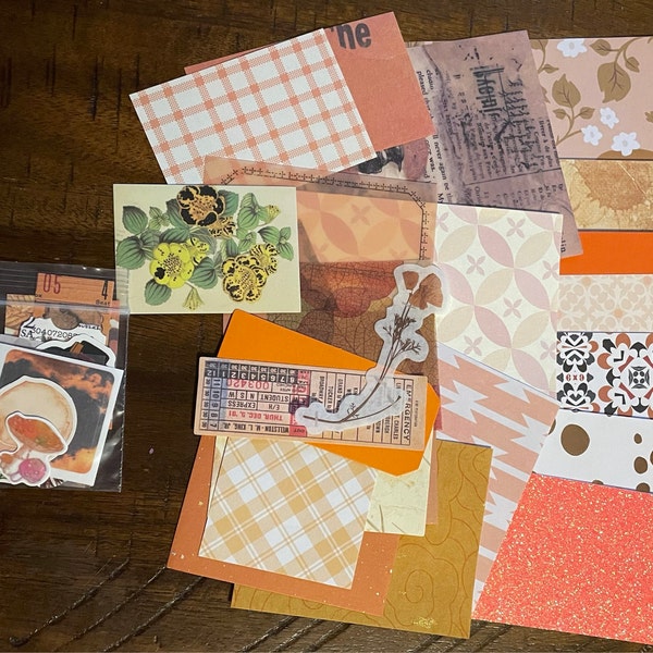 BROWN STICKER PACK | Journal Sticker Kit Vintage Theme Embellishments ...