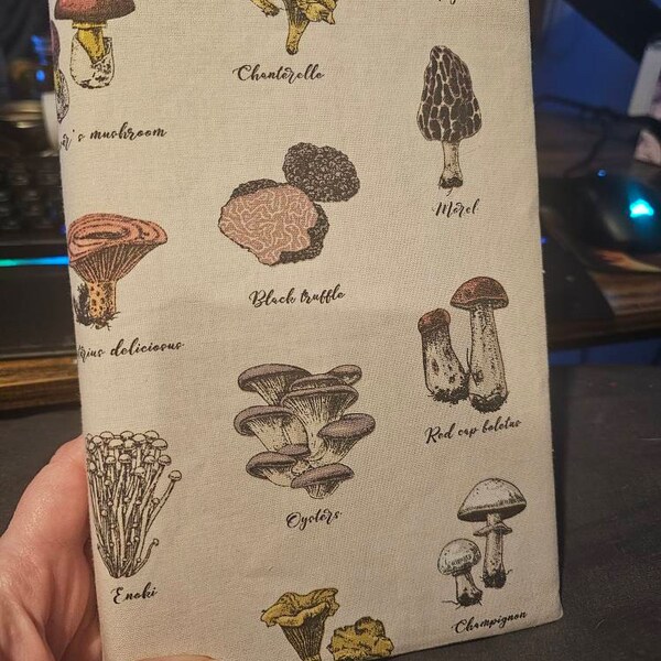 Reversible Book Cover Adjustable Bible Pouch Reusable Fabric Dust ...