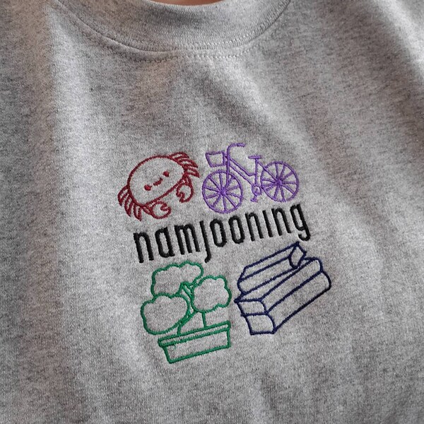 Embroidered Namjooning Unisex Sweatshirt: Kpop RM Sweater - Etsy