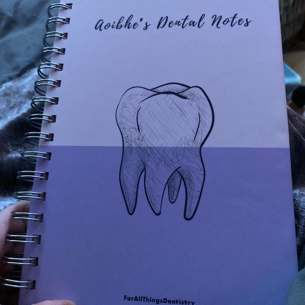 Personalised Dental Ruled Spiral Notebook - Etsy