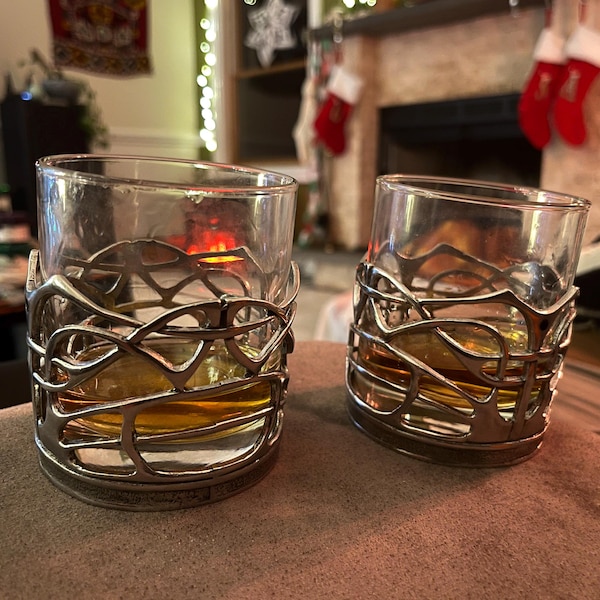 Highland Stag Glass Tankard - Pewter Antler Handle Mug, Scottish Themed ...