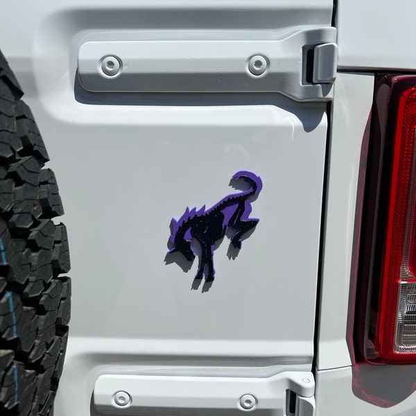 Two Color - Ford Bronco “unicorn Skeleton” Emblem and Badge / Calling ...