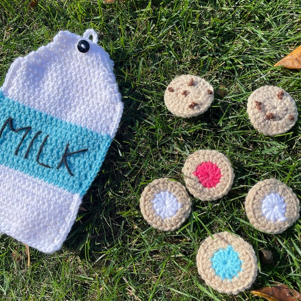 Milk & Cookies Memory Game PATTERN ONLY Original Stitchedbyshari Design ...