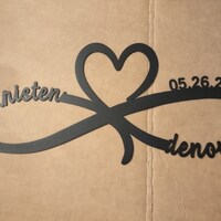 Gifts for Her, Custom Infinity Sign, Personalized Wedding Gift for ...