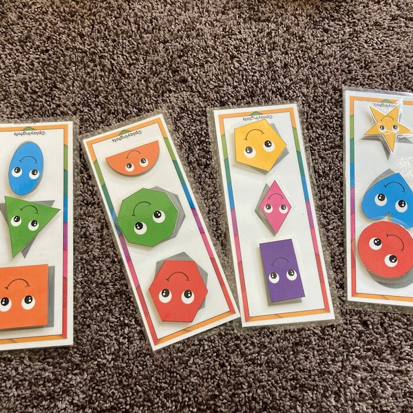 2D Shapes Silhouette or Shadow Matching Activity Printable, Shapes ...