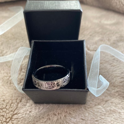 Circuit Board Wedding Band, Computer Science Engagement Ring, PC Board ...
