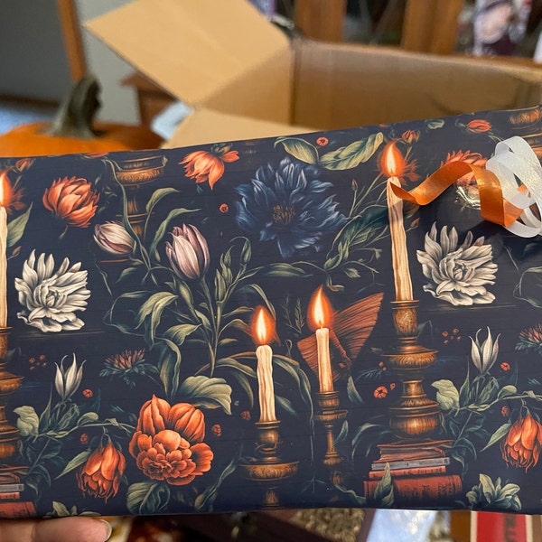 Autumn Trees Gift Wrap, Fall Foliage Season, Birthday Wrapping Paper ...