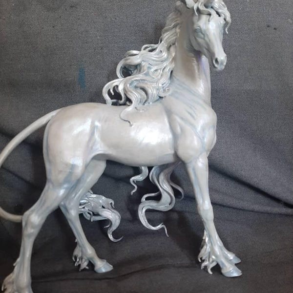 Prancing Model Horse Artist Resin - White Resin Figurine - Unpainted - Etsy
