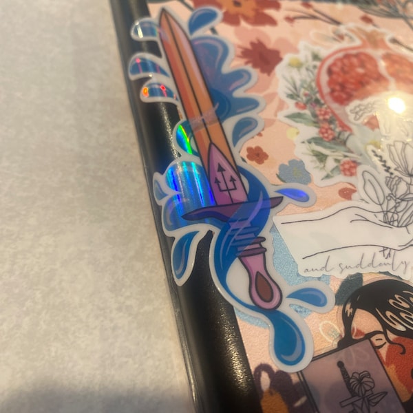 Riptide Original Holographic Vinyl Sticker, Durable Waterproof 3" Percy ...