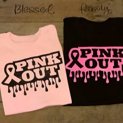Pink Out Drip Breast Cancer SVG JPG PNG Instant Digital Download No ...