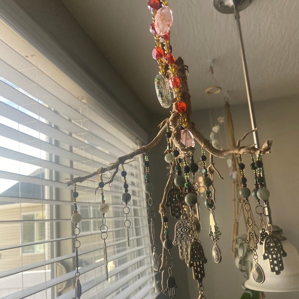 Cimaruta Italian Folk Magic Good Luck Charm w/ Column Beading: Pyrite ...