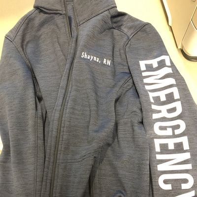 Emergency Nurse Jacket ER Department Nursing Embroidered Custom ...