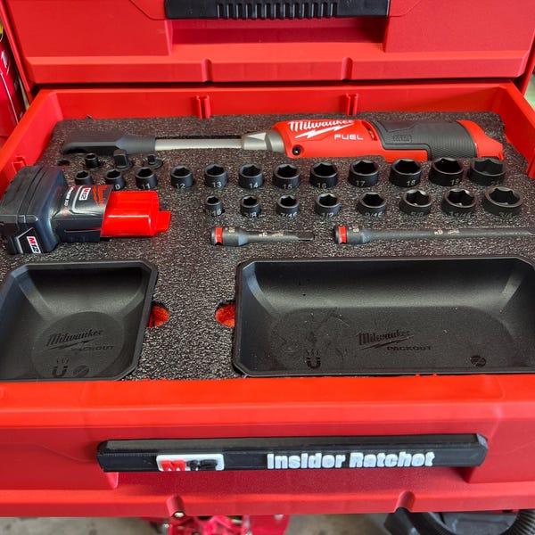 Milwaukee Packout M12 Battery Storage Kaizen Foam Insert-no Tools ...