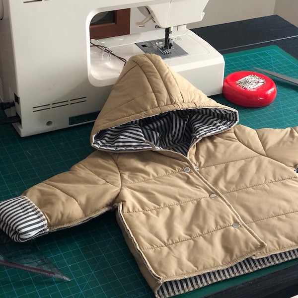 Winter Jacket PDF Sewing Pattern | A4 A0 Projector Formats | Baby and ...