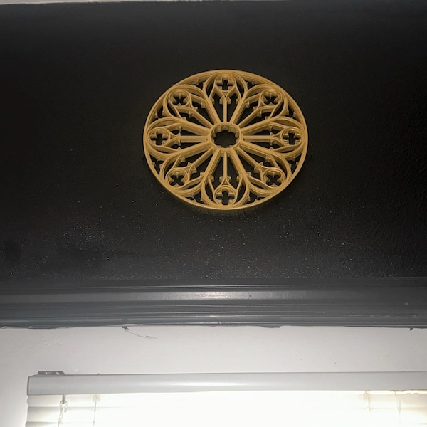 Oculus - Gothic Window Wall Hanging | Gothic Wall Decor | Handmade by ...