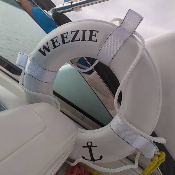 Decorative Life Ring - Custom Life Ring | Boat Wedding | Custom Boat ...