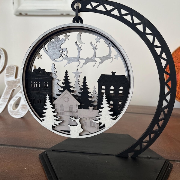 Laser Files for Cutting Wild West Barn SVG 3D Ranch Dxf LBRN Ai Scaled ...