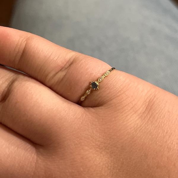 Womens Simple Promise Ring, Small Gold Promise Ring, Triangle Ring ...