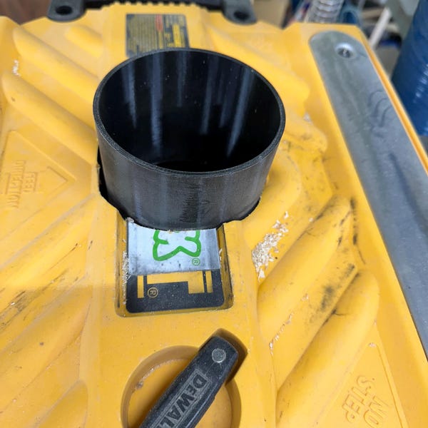 4" to 2-1/4" Shop Vacuum Adapter - Compatible With Dewalt DW735 Planer ...