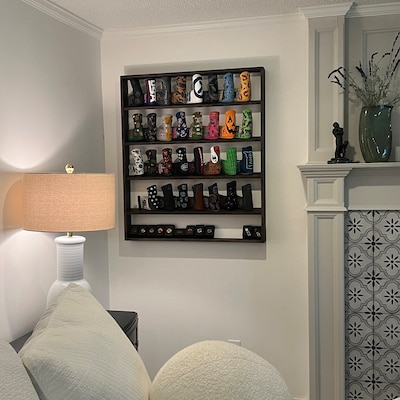 Golf Putter Cover Display Rack 32 / Stained Display Case Golf Headcover ...