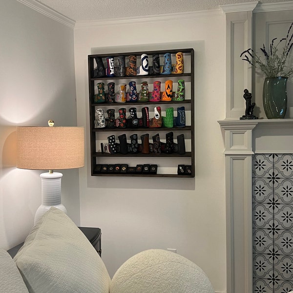 Golf Putter Cover Display Rack (32) / Stained Display Case Golf ...