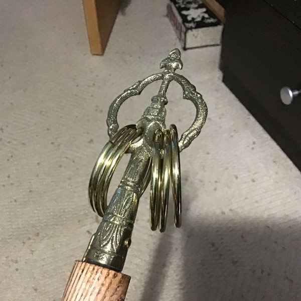 Long Buddhist Stick Monk Staff Khakkhara Japanese Traditional SHAKUJO ...