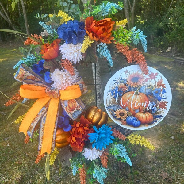 Scarecrow Face Wreath Sign,brown Eyed Scarecrow,scarecrow Wreath Sign ...