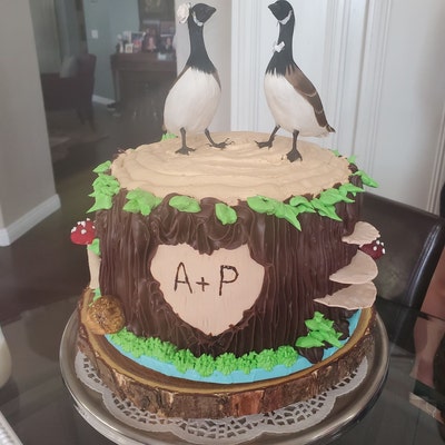Canada Goose Cake Topper for Rustic Lake Cabin Wedding - Etsy