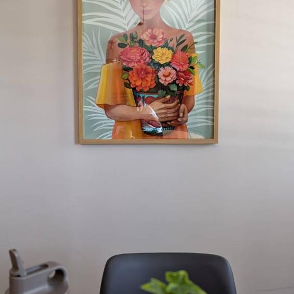 Woman of Colors&humming-bird,mexico Latin American Boho,folklore Art ...