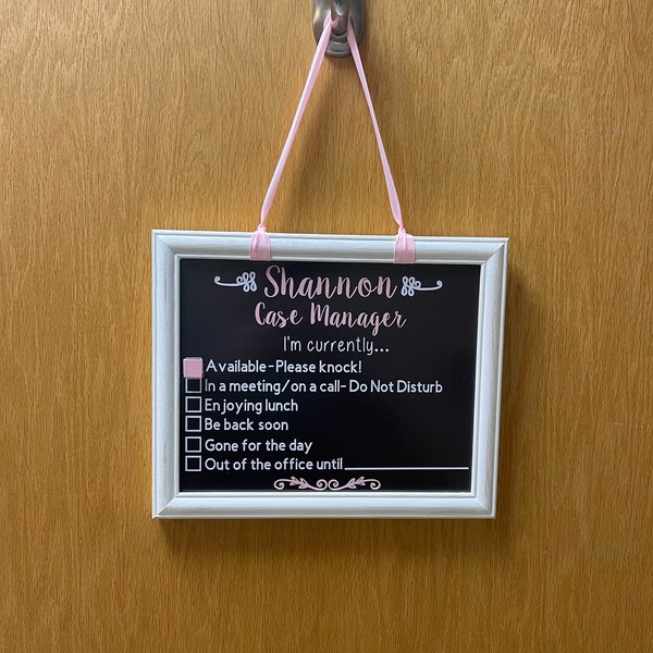 Office Message Board Sign,unavailable Sign,not Here Door Sign,i'm ...