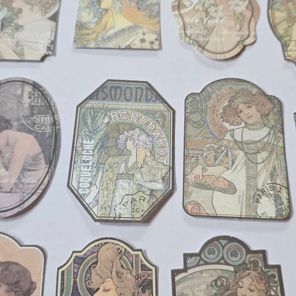 50 Vintage Historical Map Stickers - Dull Matte Finish Great Vintage ...