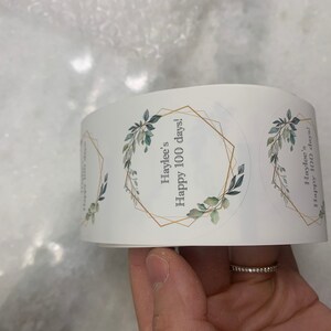 100 X Custom Roll Circle Labels. Your Own Design is Printed - Etsy