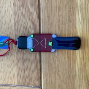 Christmas Tree Fused Glass Decoration With 2 Robins - Etsy UK