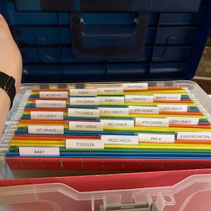 DIY Home Documents Bin Kit Home Files, File Organization, Paper ...