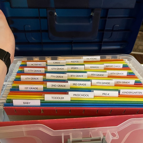 File Tabs for Home Documents Home Files, File Organization, Paper ...