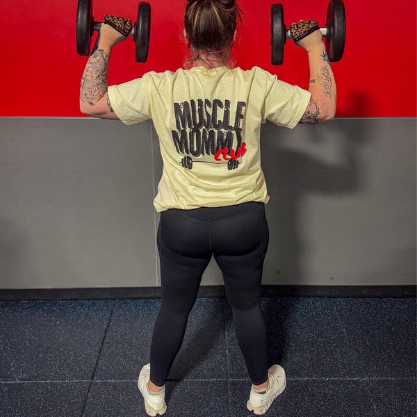 Girls Who Lift Cute Oversized Gym Pump Cover, Muscle Mommy Shirt for ...