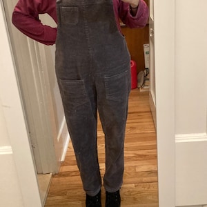 Women's Brown Corduroy Overalls, Casual Handmade Corduroy Jumpsuits ...
