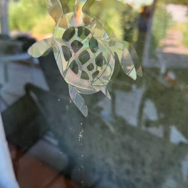 Rainbow Cloud Window Gems - Static Window Clings - Alert Birds to ...