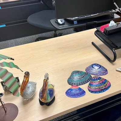 Hand-painted symmetry Seashell - Etsy