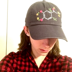 Custom Embroidered Chemical Structure Baseball Cap, Personalized ...