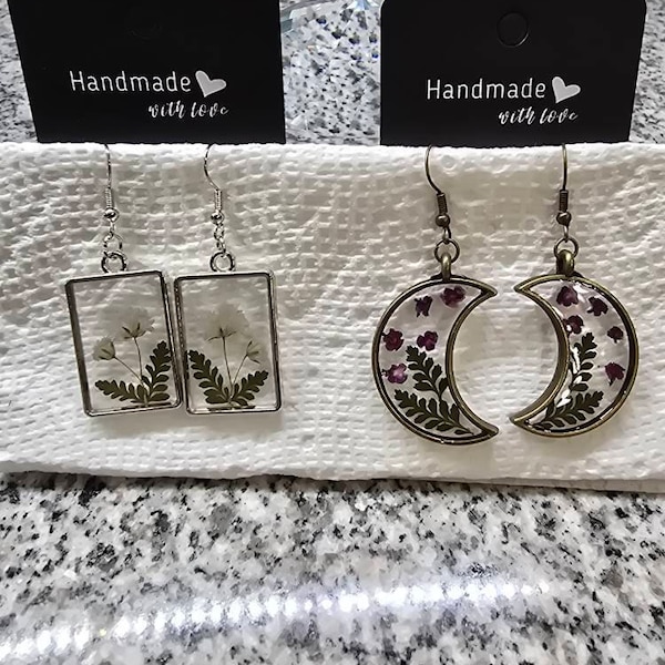 Handmade Resin Earrings - Etsy